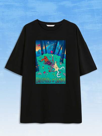 Find Your graphic embroidered tee Obsession | ROMWE USA