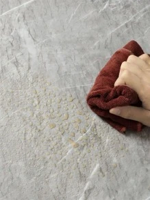 1roll Marble Print Waterproof Kitchen Sticker, Waterproof Washable Peel ...