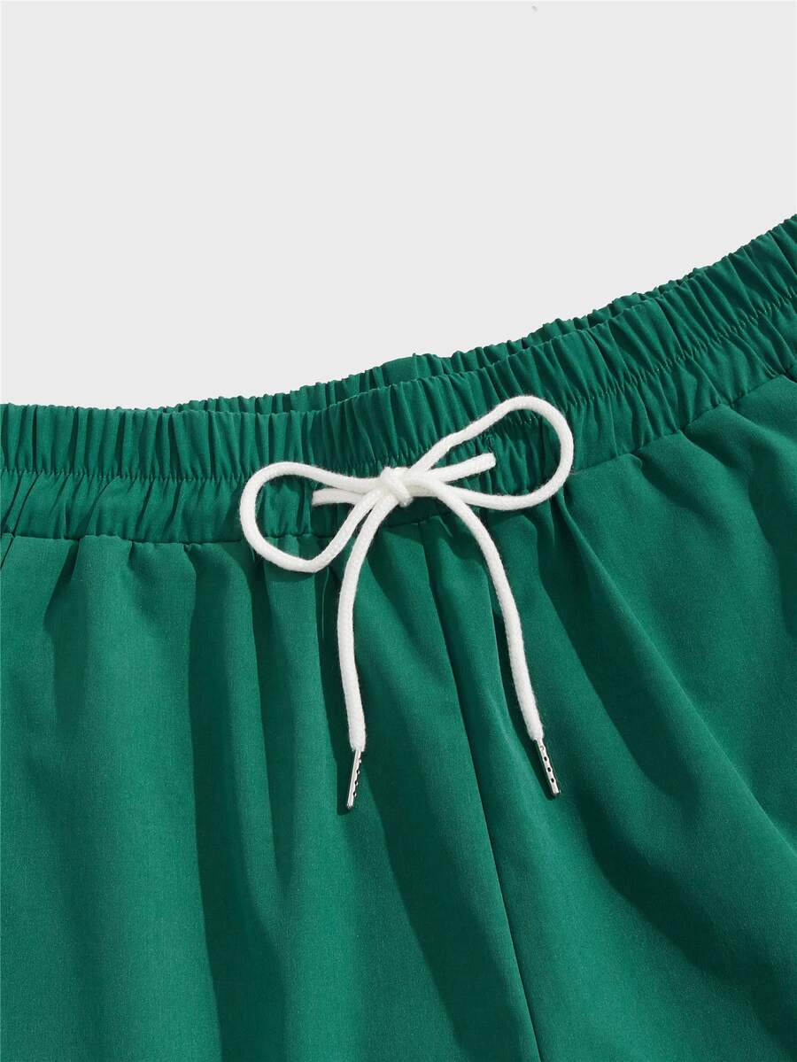 ROMWE Guys Letter Drawstring Shorts | SHEIN UK