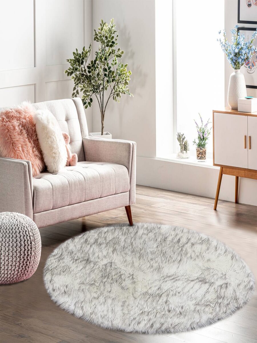 Fuzzy Round Rug | SHEIN USA
