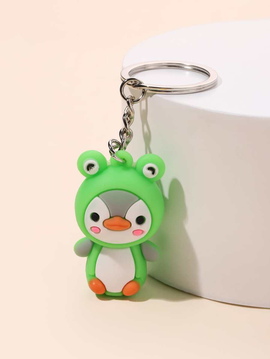 Cute Light Green Mini Penguin Keychain | SHEIN USA
