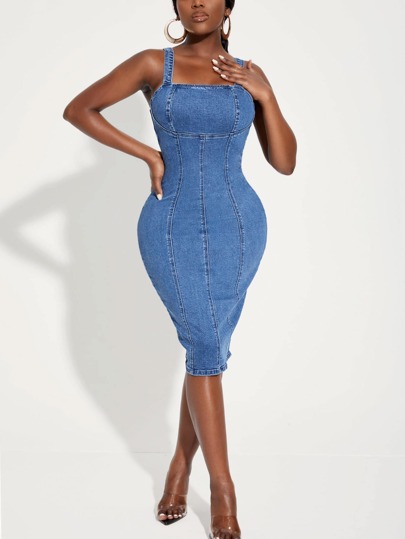 Shop Denim & Jean Dresses | Trendy Fashion | SHEIN USA