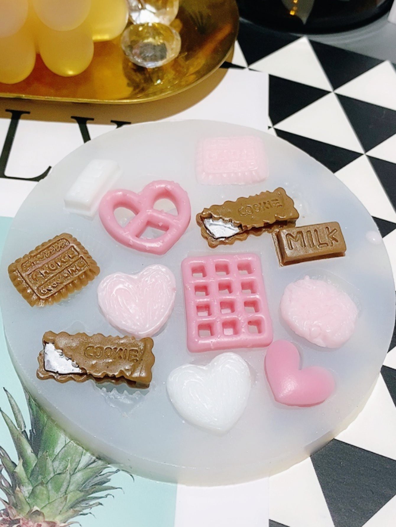 1pc Cookie Shaped DIY Silicone Mold
