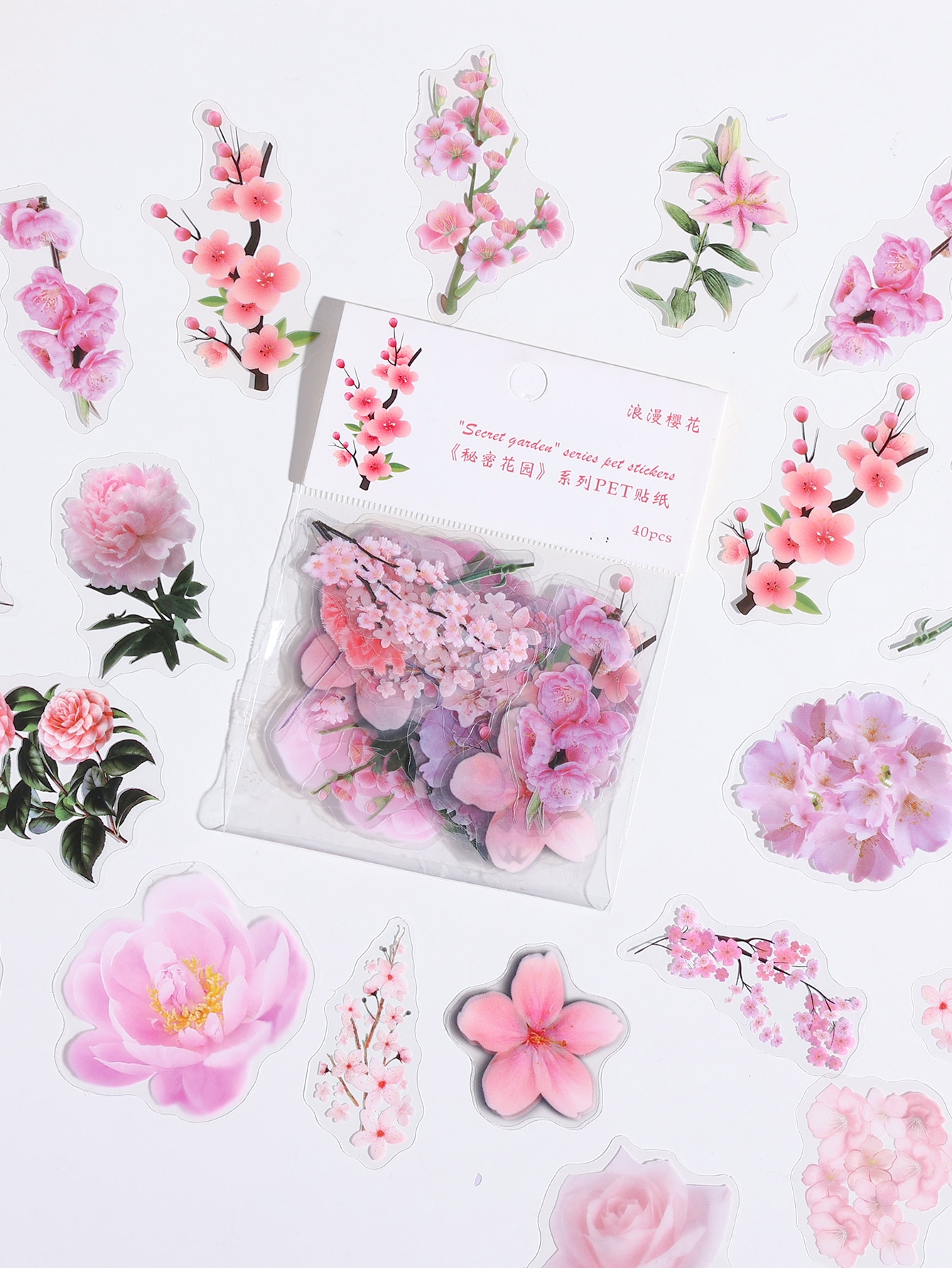 40pcs Flower Pattern Sticker