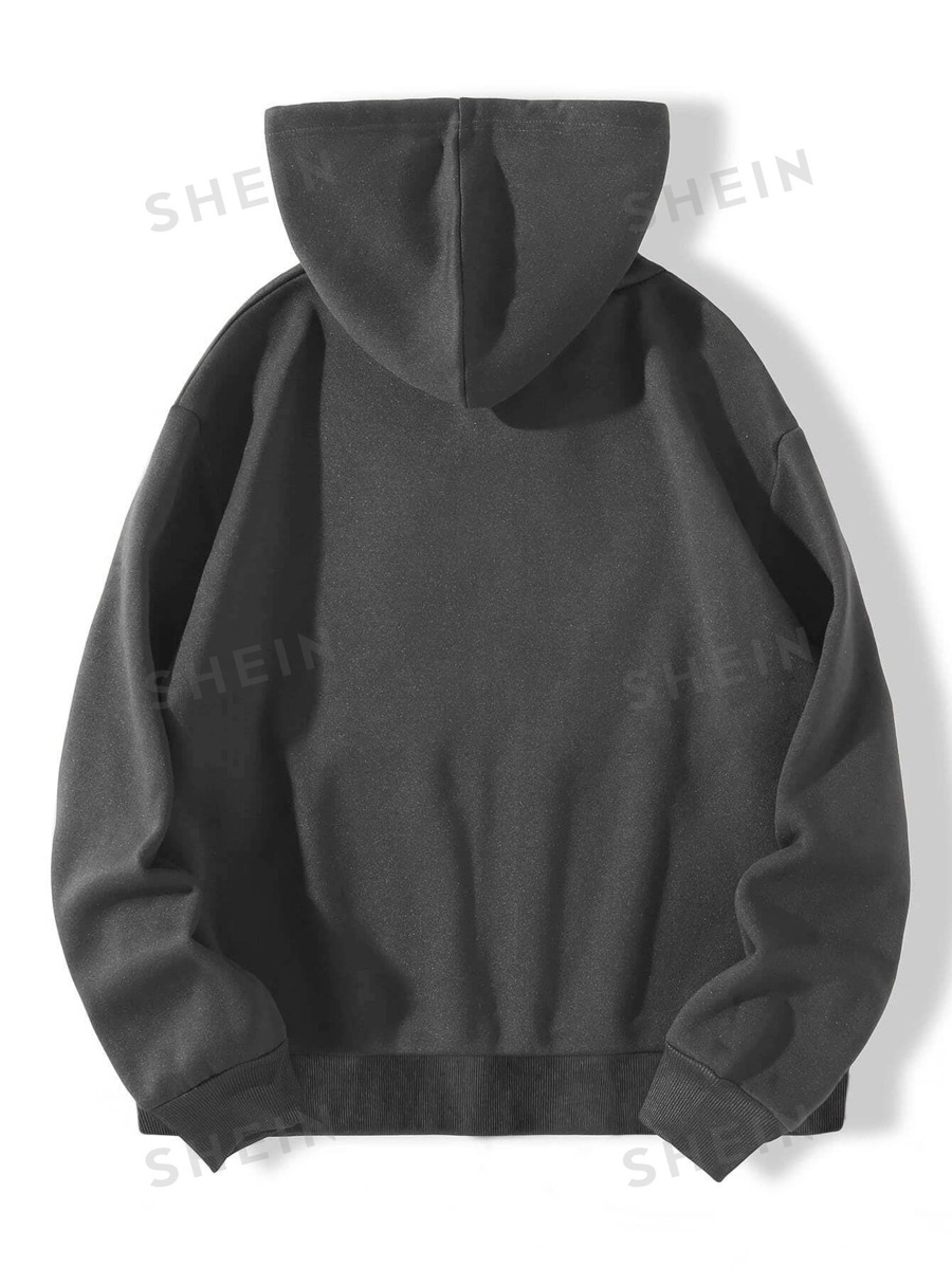 Shein Coolane Spider Web And Heart Print Zipper Thermal Hoodie Shein Uk