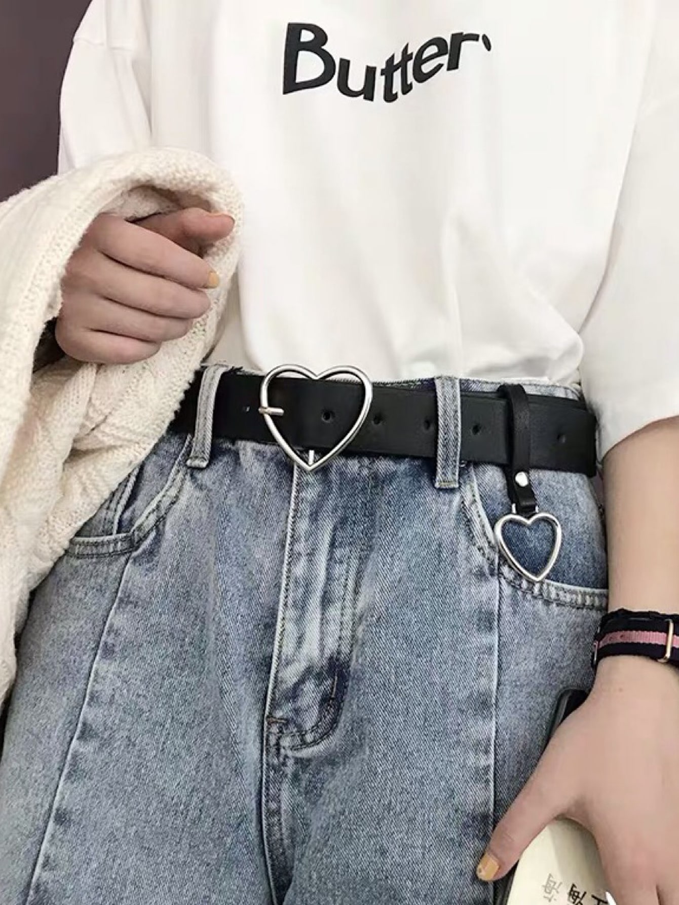 Heart Buckle Belt