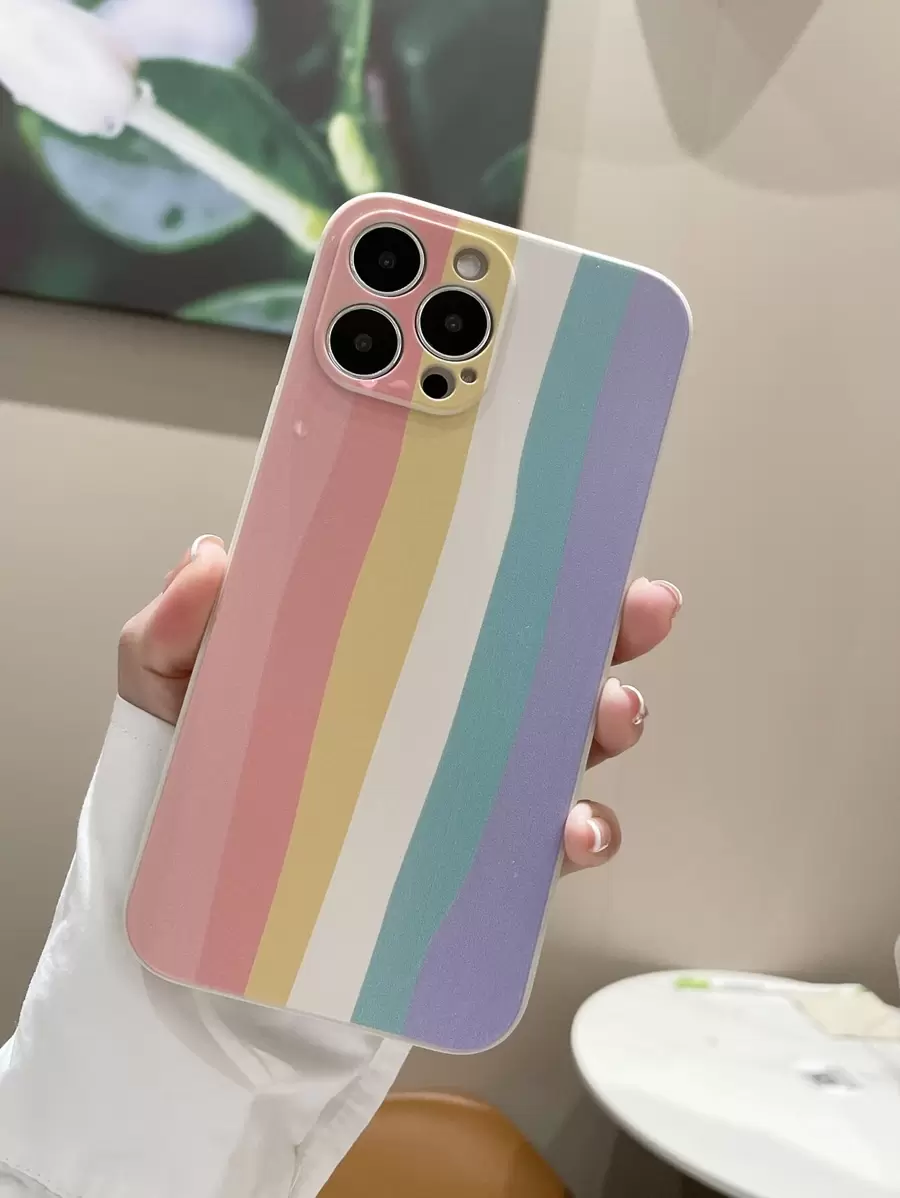 Rainbow Stripe Phone Case For IPhone 11,IPhone 13,IPhone 14 Pro Max ...