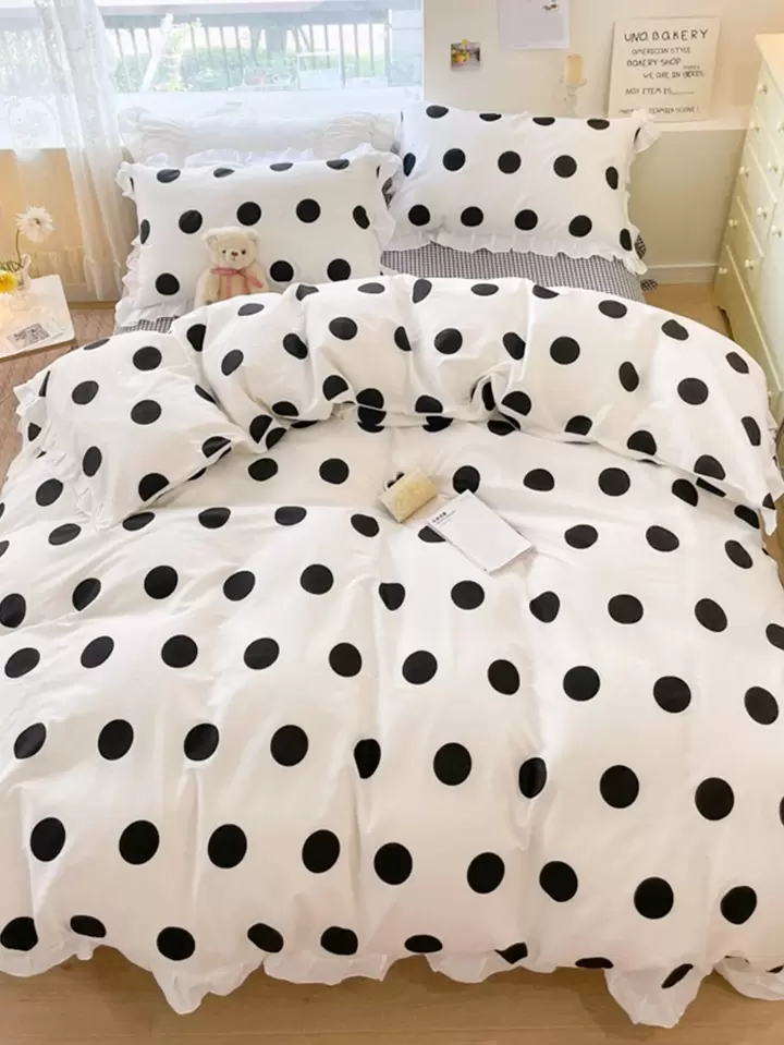 Black Polka Dot Comforter