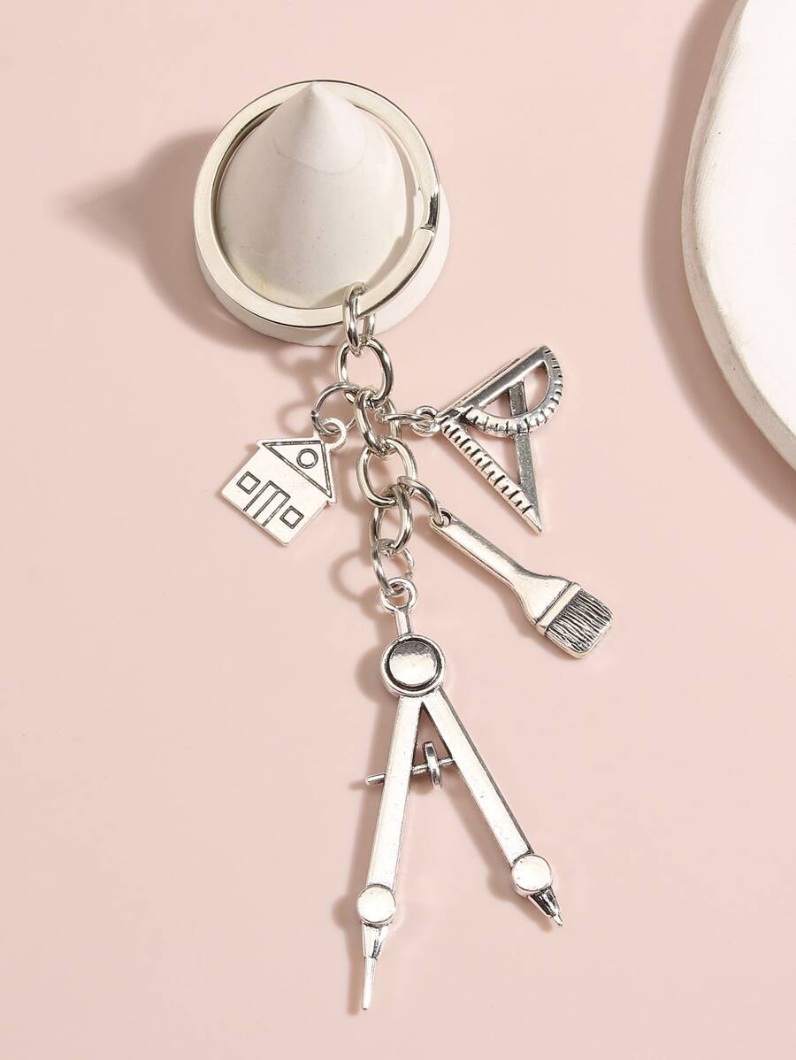 Triangle Ruler Charm Keychain | SHEIN USA