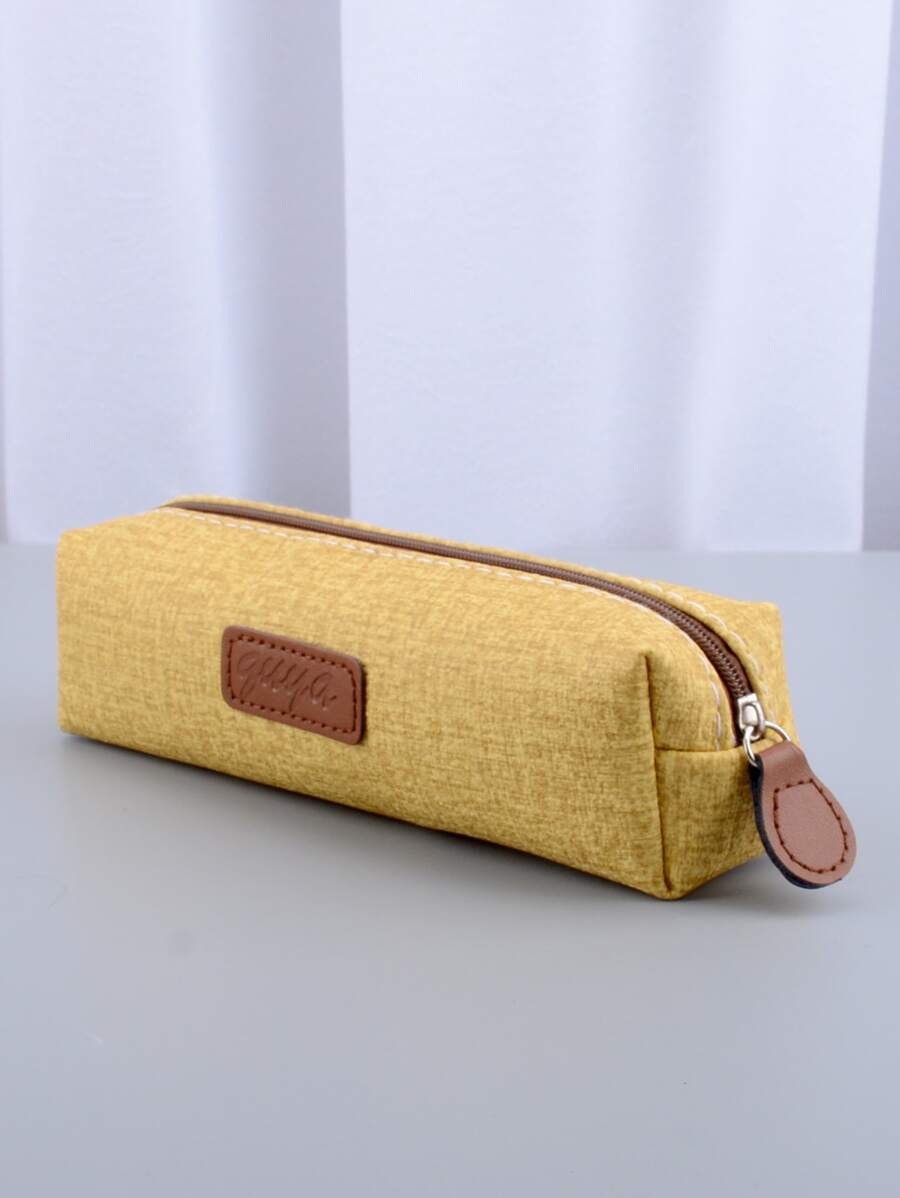 Patch Detail Pencil Case | SHEIN USA