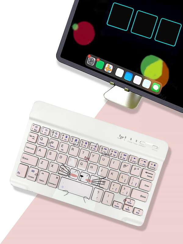 7 Inch Cartoon Cat Pattern Wireless Keyboard for Sale Australia| New ...