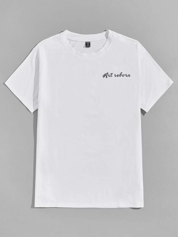 ROMWE Prep Guys Letter Graphic Oversized Tee | SHEIN USA