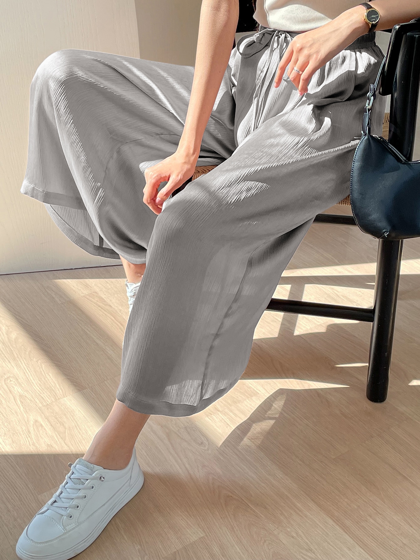 DAZY Drawstring Waist Wide Leg Pants | SHEIN USA