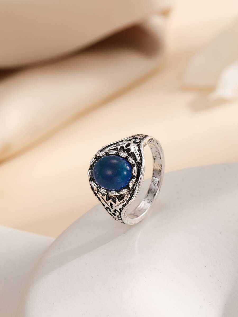 Thermochromic Oval Decor Ring | SHEIN USA