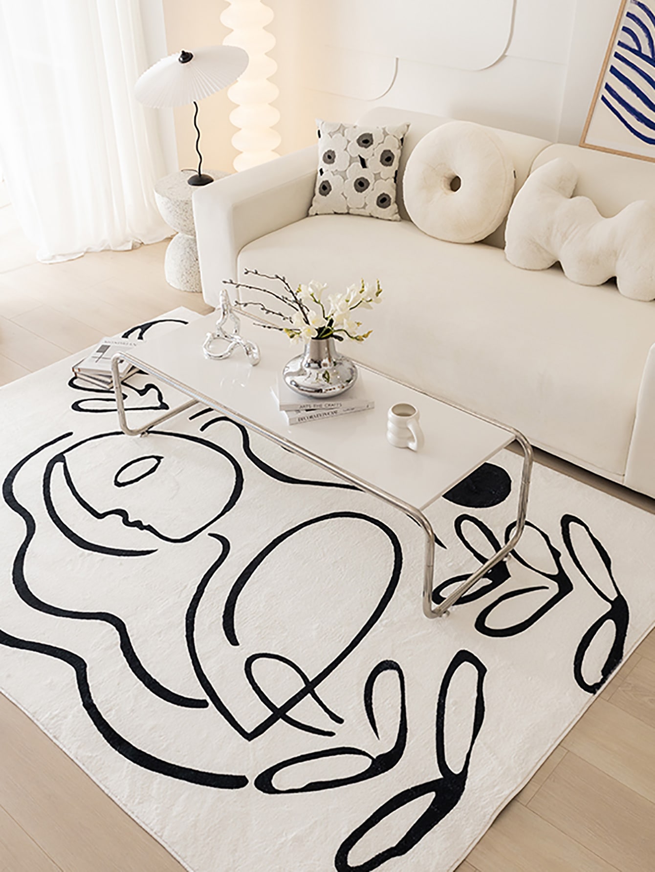 1pc Abstract Print Rug