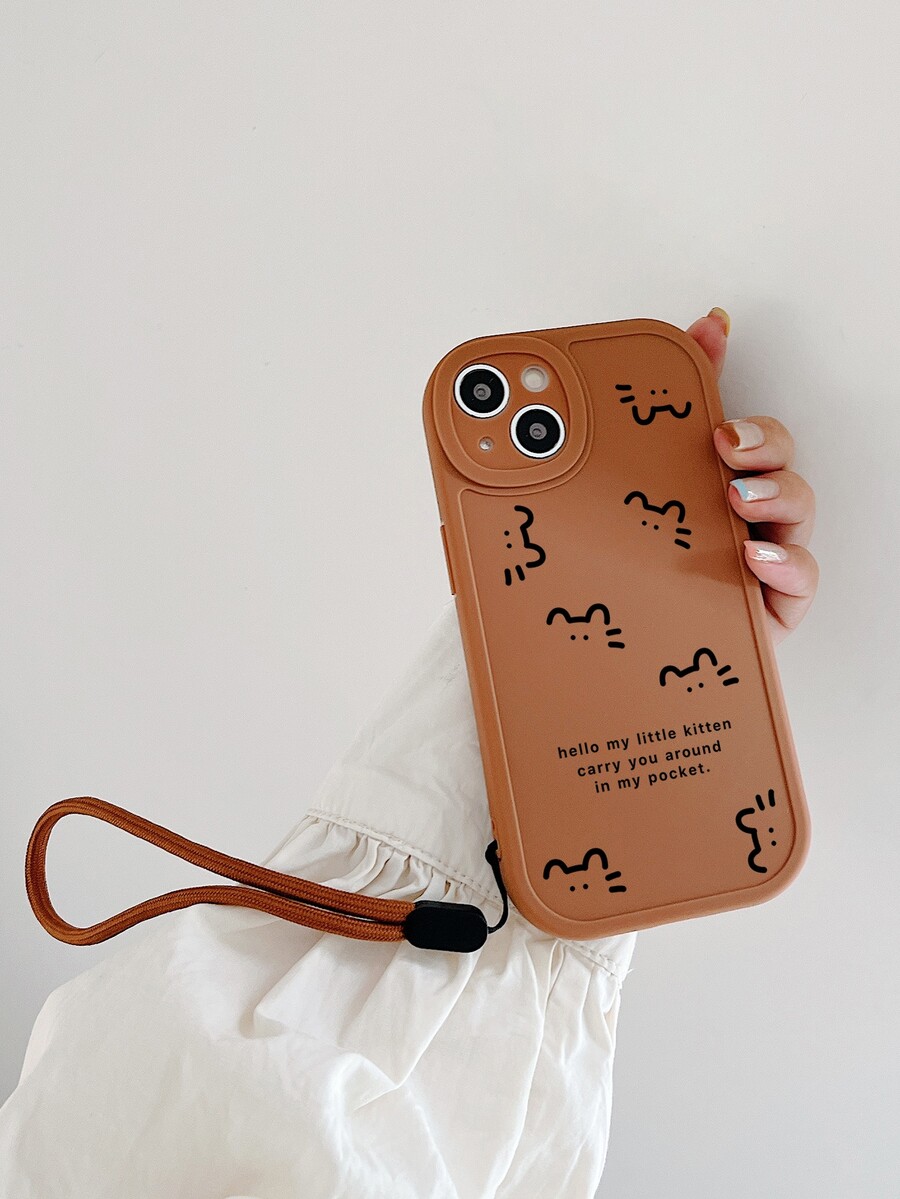 Cell Phone Lanyards Rope Case For Mobile Phone, Kitten Case Compatible ...