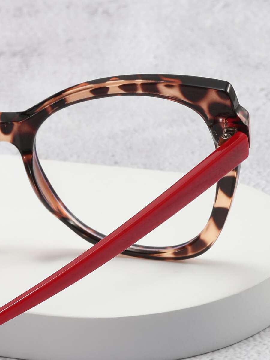 Leopard Frame Anti-Blue Light Eyeglasses | SHEIN UK
