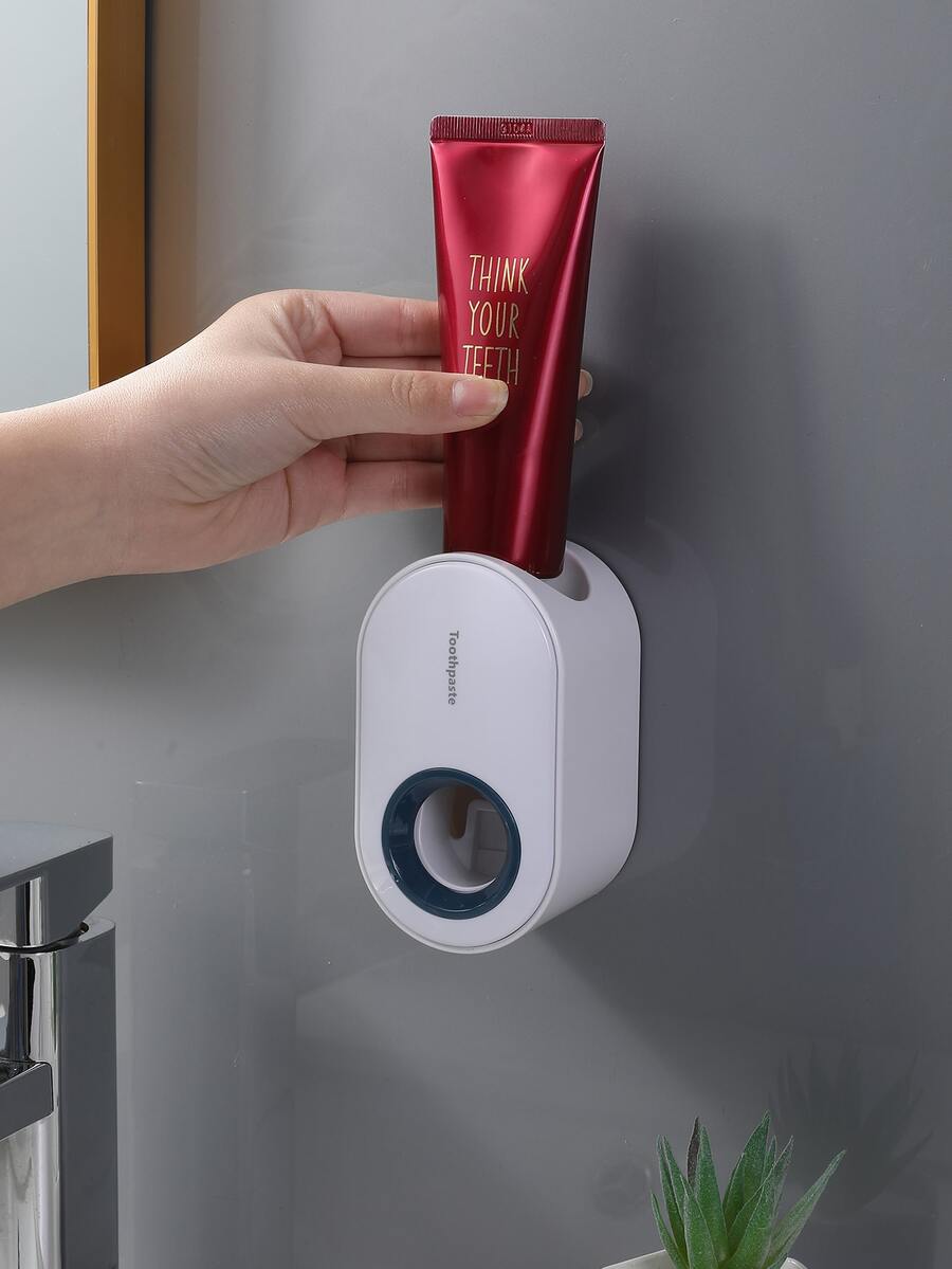 1pc Wall Mounted Toothpaste Squeezer, Plastic Self Adhesive Toothpaste ...