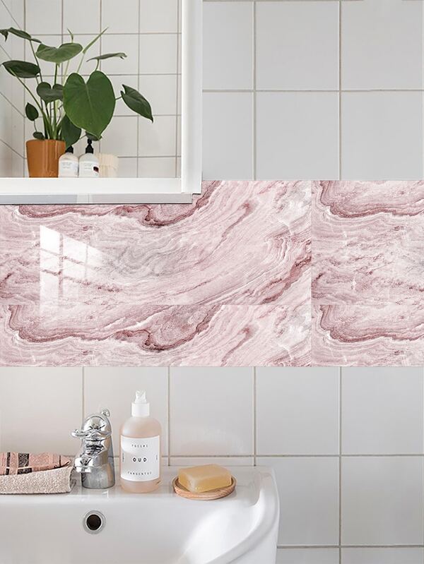 10pcs Marble Pattern Wall Tile Sticker | SHEIN USA