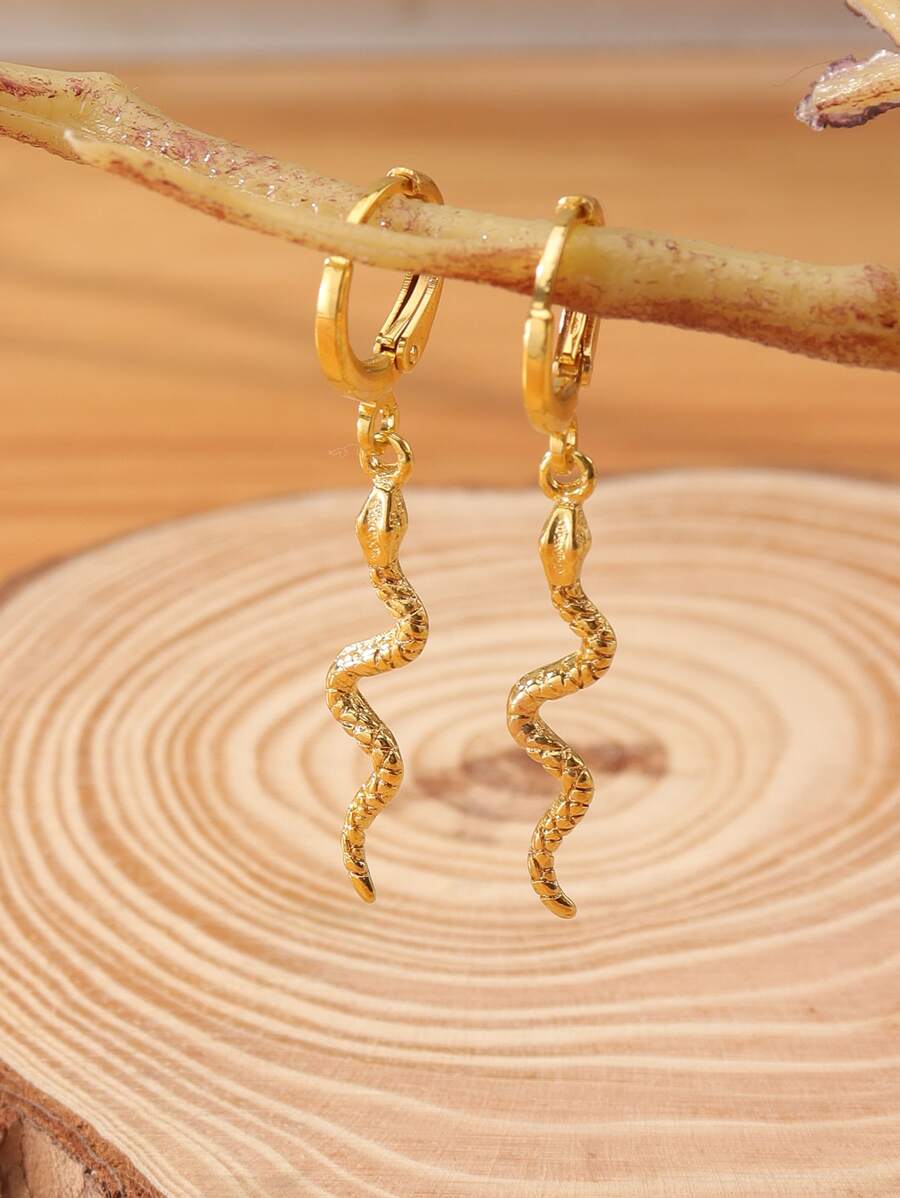 Snake Drop Earrings | SHEIN UK