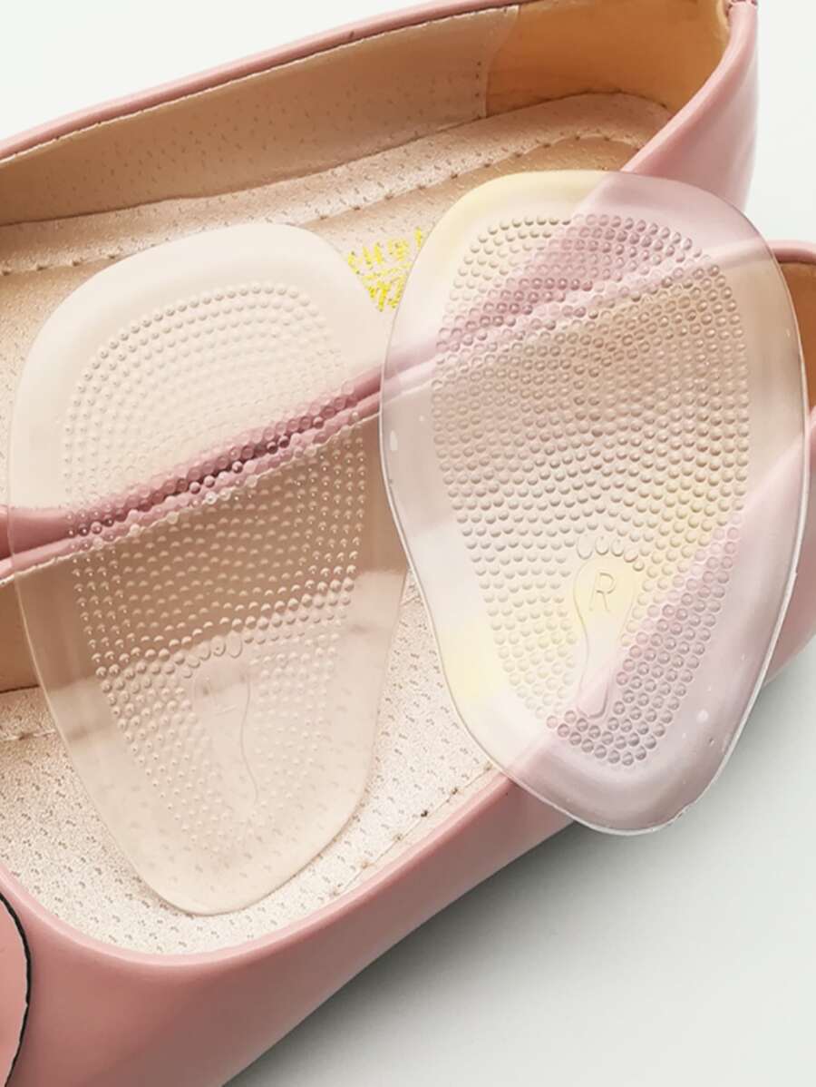 1pair Clear Anti-slip Forefoot Care Insoles | SHEIN USA