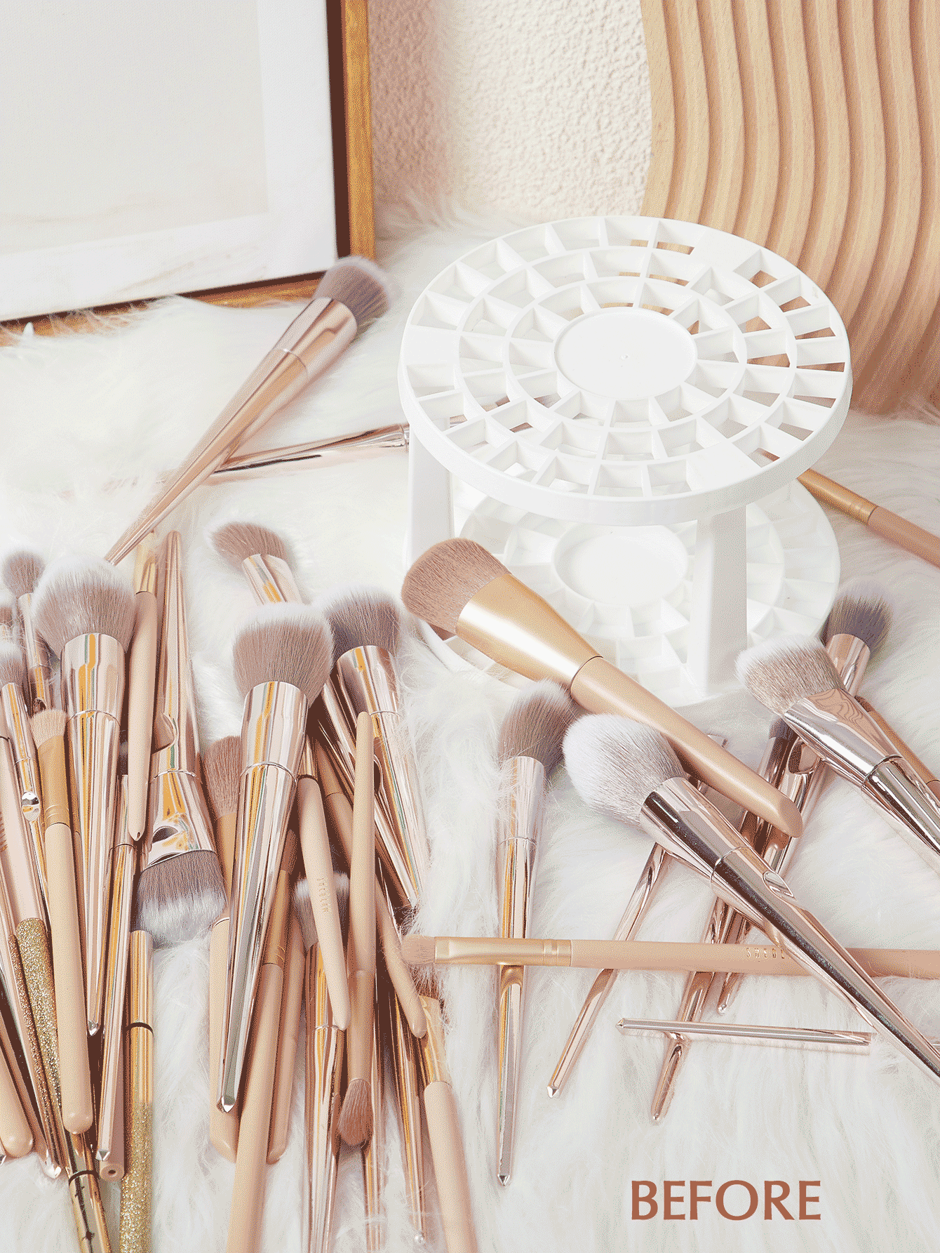 Suporte de armazenamento de pincel de maquiagem | SHEIN Brasil