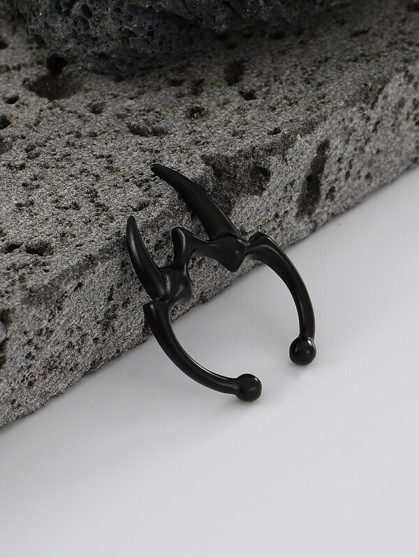 1pc Horn Decor Nose Cuff Unisex Fashion Punk Body Piercing Jewelry ...