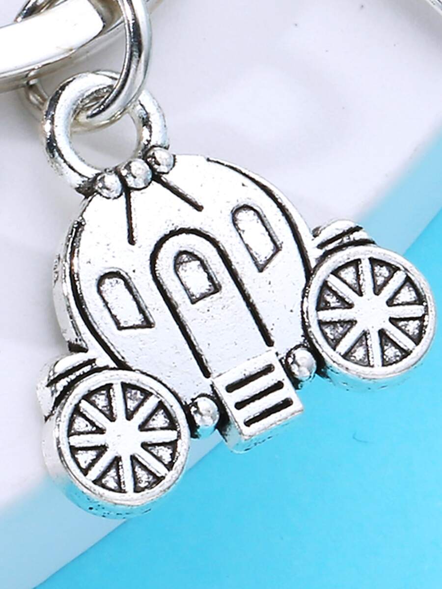 Road Sign & Kerosene Lamp Charm Keychain | SHEIN