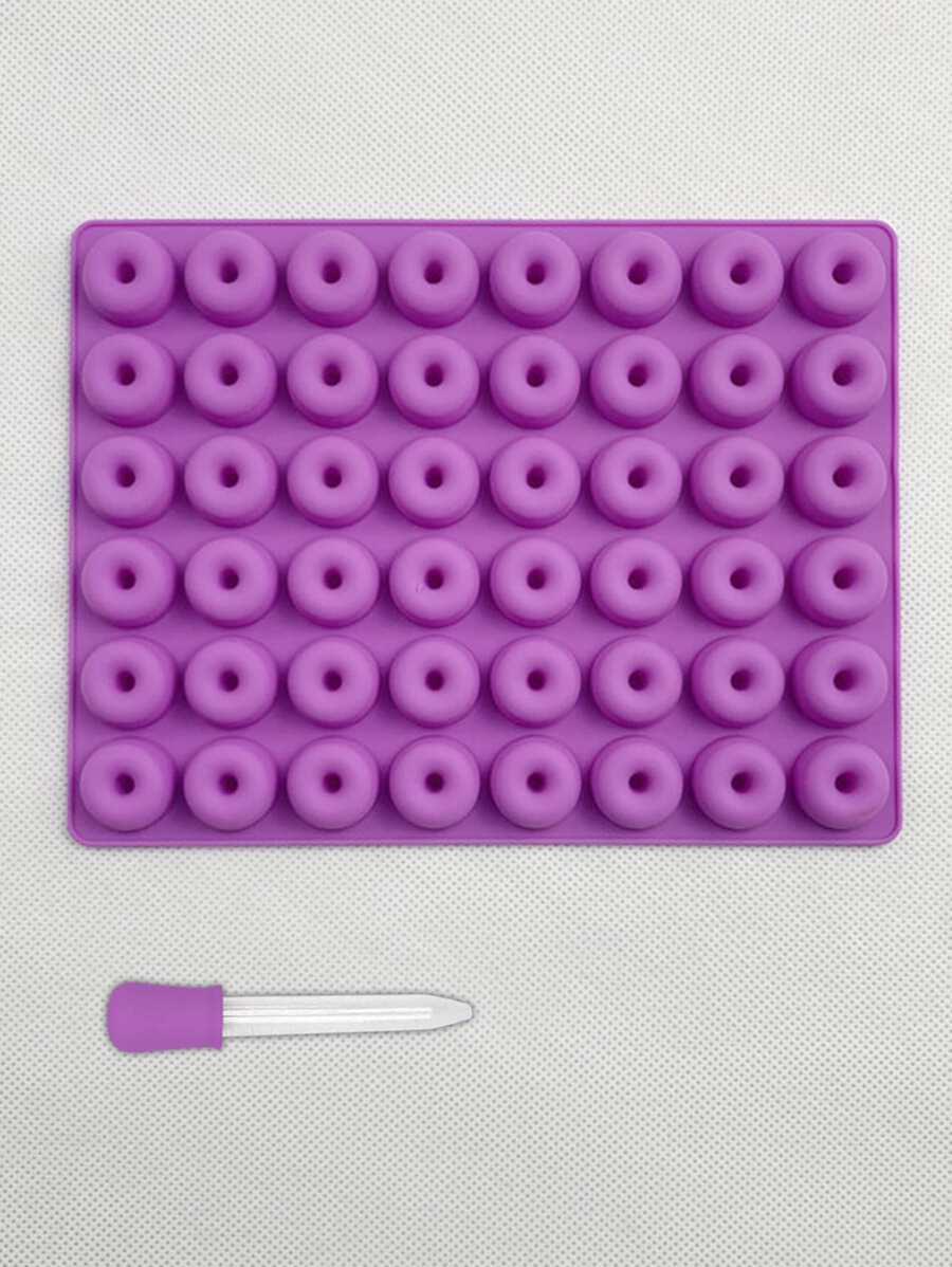 Donut Design Candy Mold With 1pc Dropper Mini Donut Silicone Gummy ...