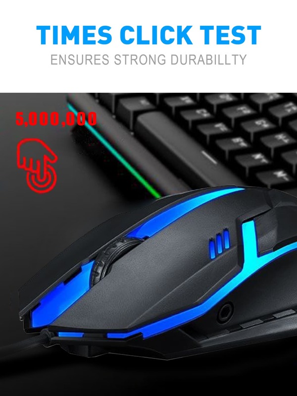 LED Illuminated Mechanical Keyboard and Mouse Set | SHEIN USA