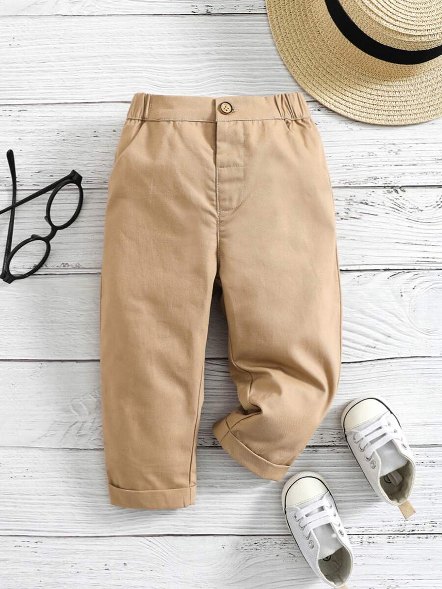 Baby Boy Roll Up Hem Pants | SHEIN USA