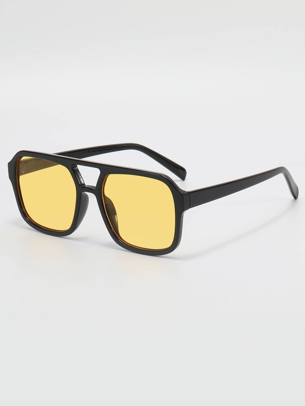 Geometric Frame Fashion Glasses Shein Usa