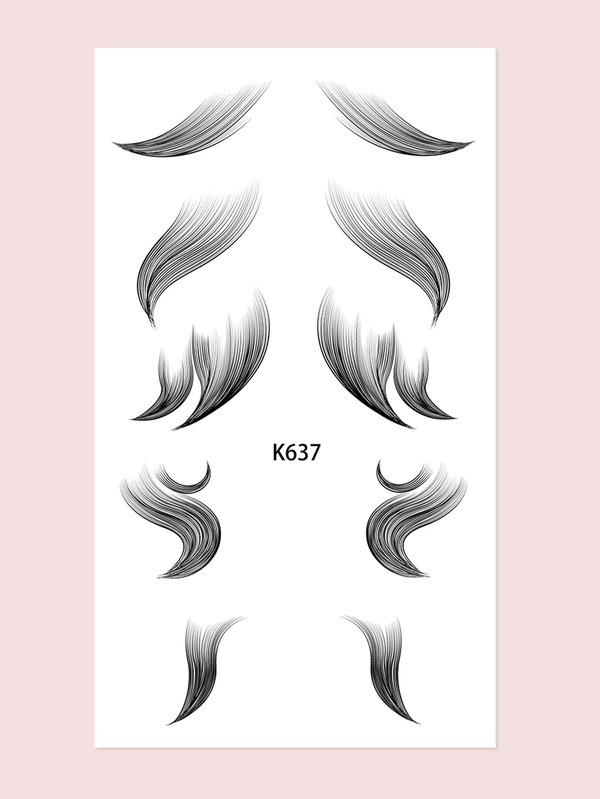 1sheet Hairline Edge Tattoo Sticker | SHEIN EUR