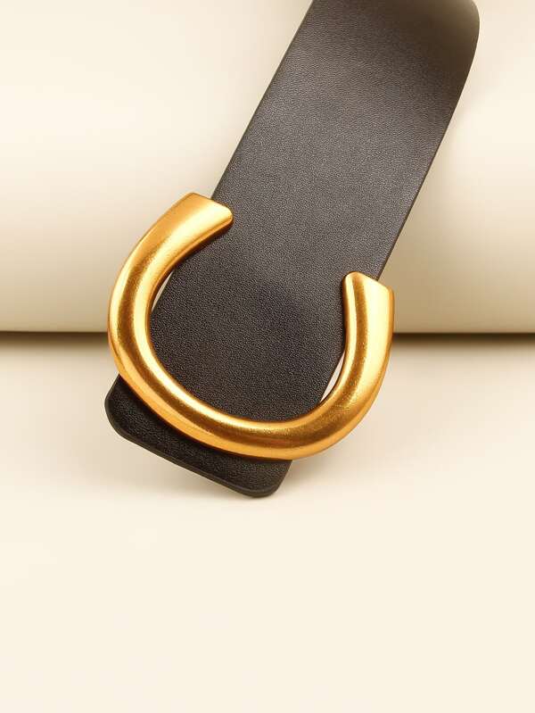 1pc Letter Design C shape Buckle Belt | SHEIN USA