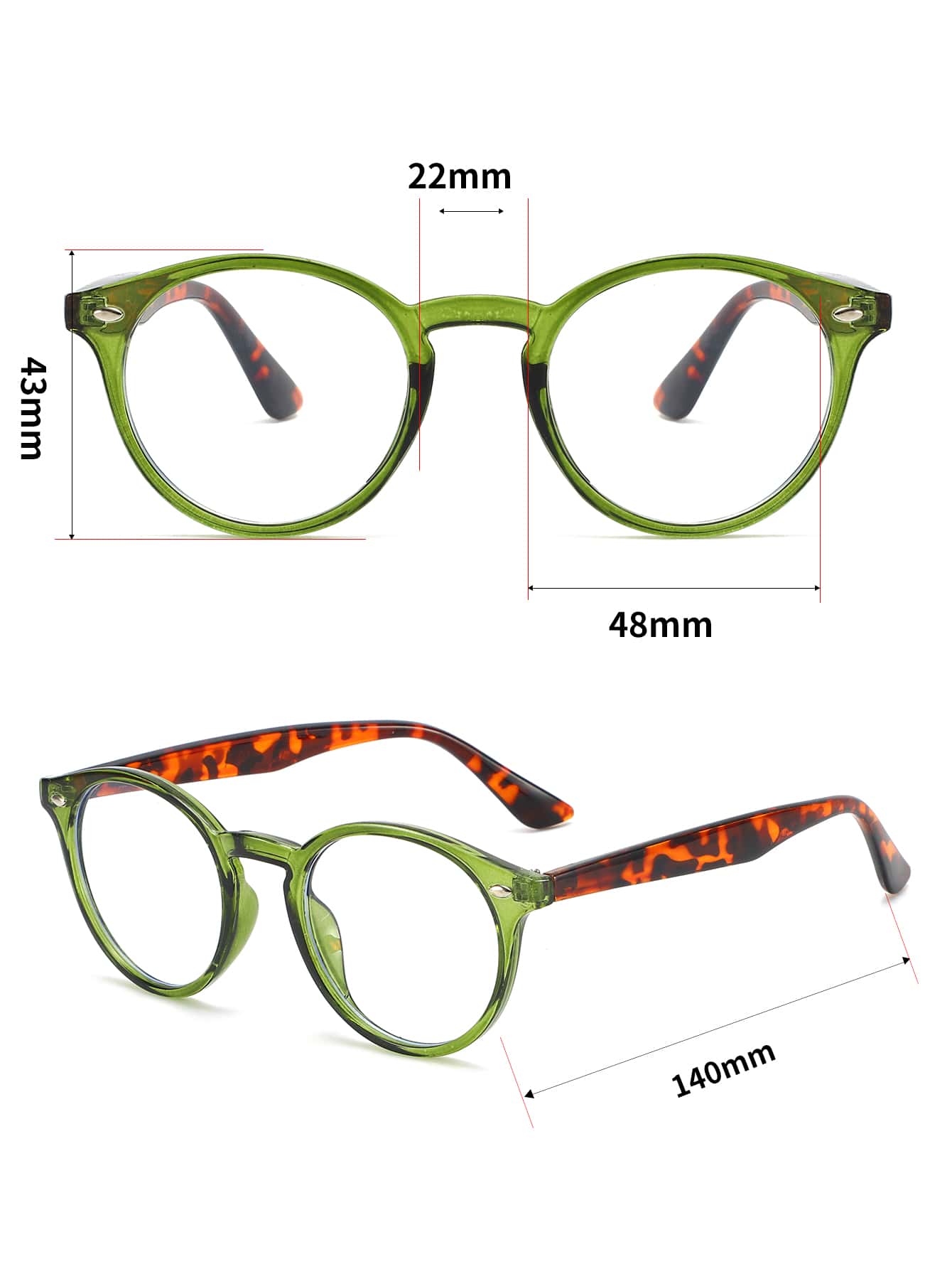 Classic Wayfare Clear Lens Glasses Frame Decorative Glasses For Eye Protection Minimalist