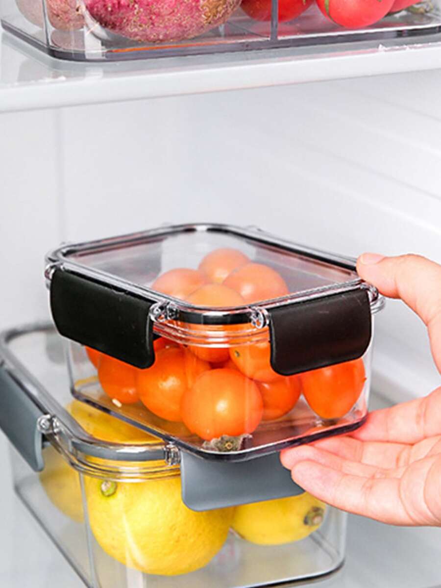 SHEIN Basic living 1pc 450ml Clear Food Storage Box, Plastic Food ...