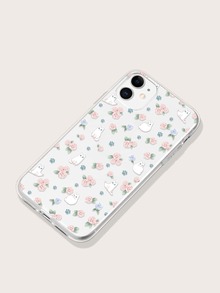 Funda de celular transparente gato de dibujos animados | Moda de Mujer | SHEIN México