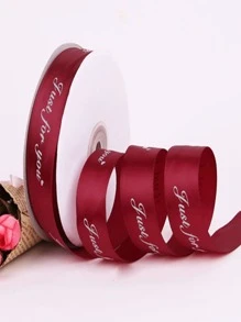 1roll Letter Graphic Gift Wrapping Ribbon | SHEIN USA