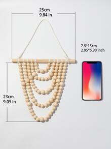 1pc Beaded Wooden Wall Hanging | SHEIN USA