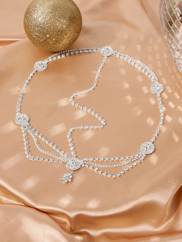 Rhinestone Chain Decor Costume Headband | SHEIN UK
