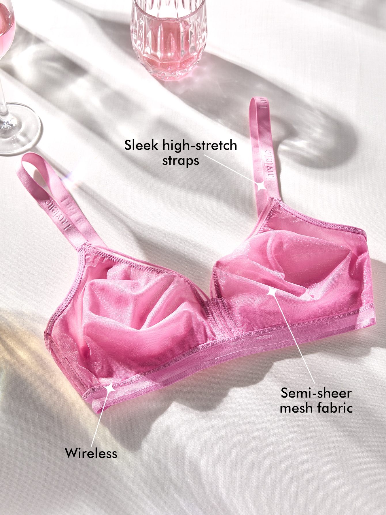 Luvlette Sheer Fantasy Shimmer Wirefree Bralette