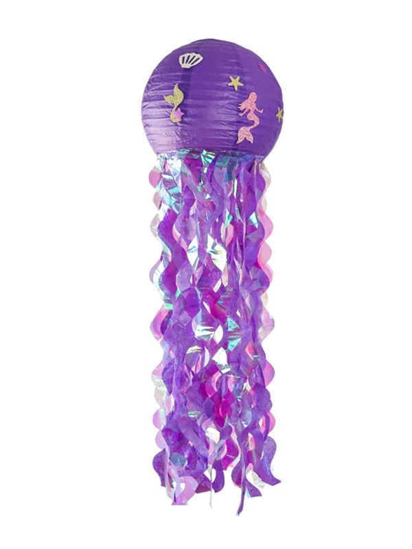 New Mermaid Jellyfish Paper Lantern, Disposable Tableware For Mermaid ...