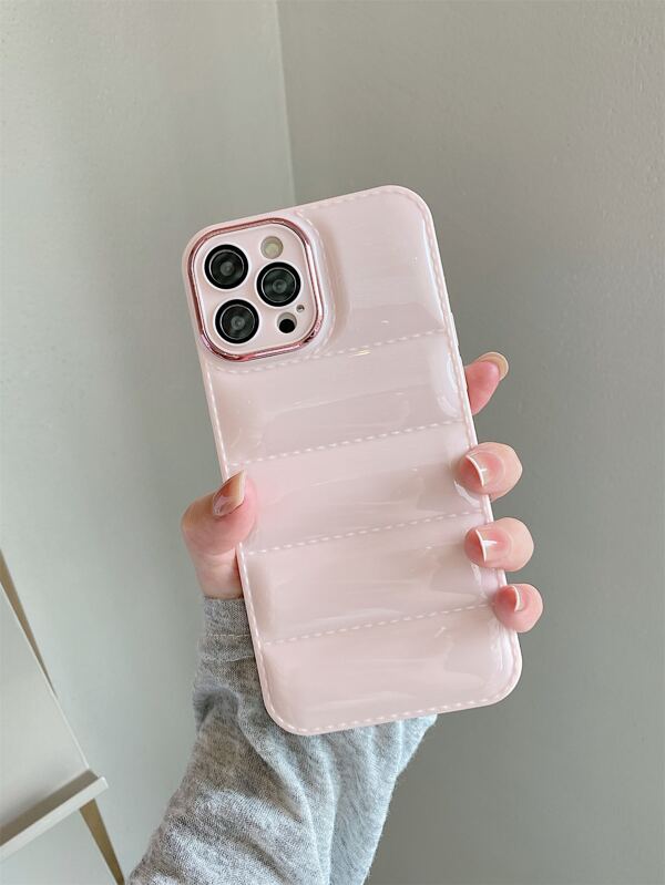 Solid Puffer Phone Case | SHEIN UK