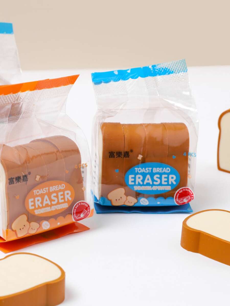 1pack Random Sliced Bread Eraser | SHEIN USA