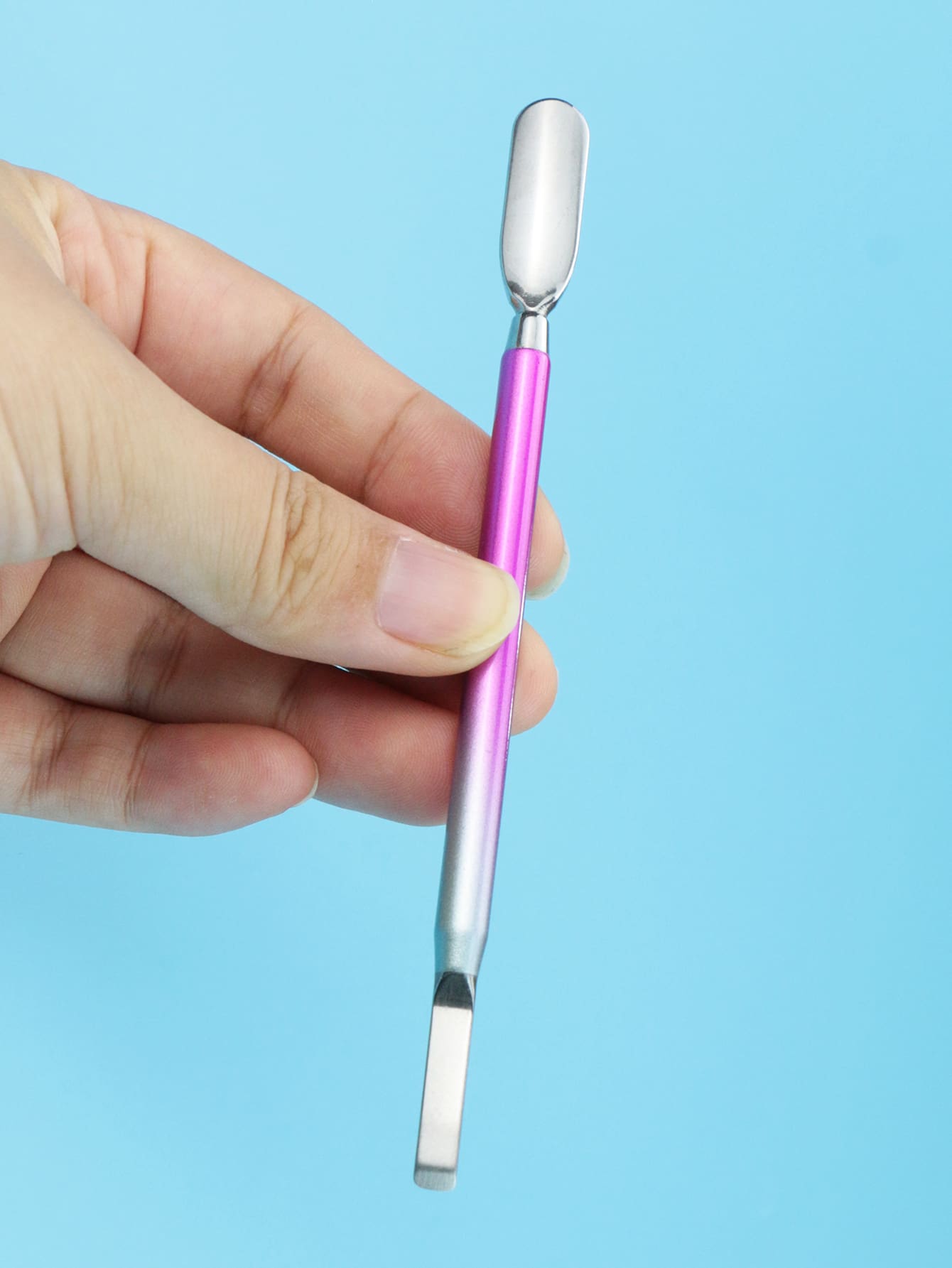 Ombre Handle Double-ended Nail Push | SHEIN