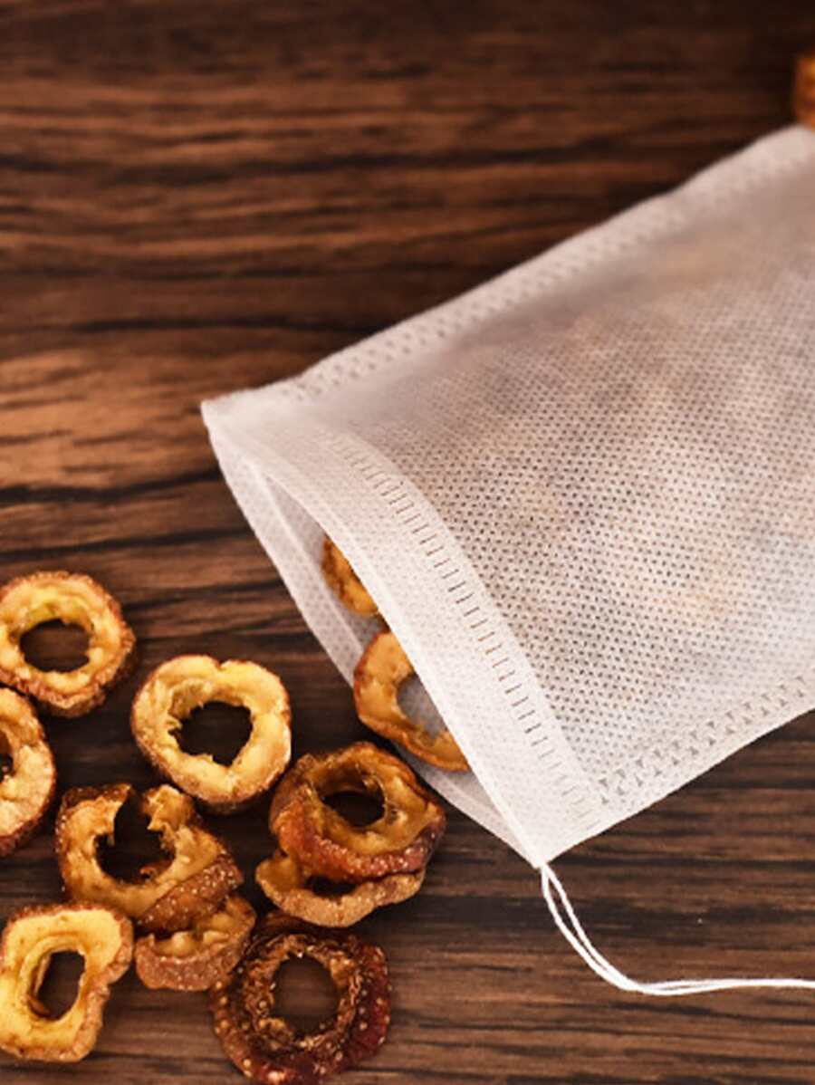 100Pcs Tea Bag,Disposable Filter Bag For Tea Infuser With String Heal ...