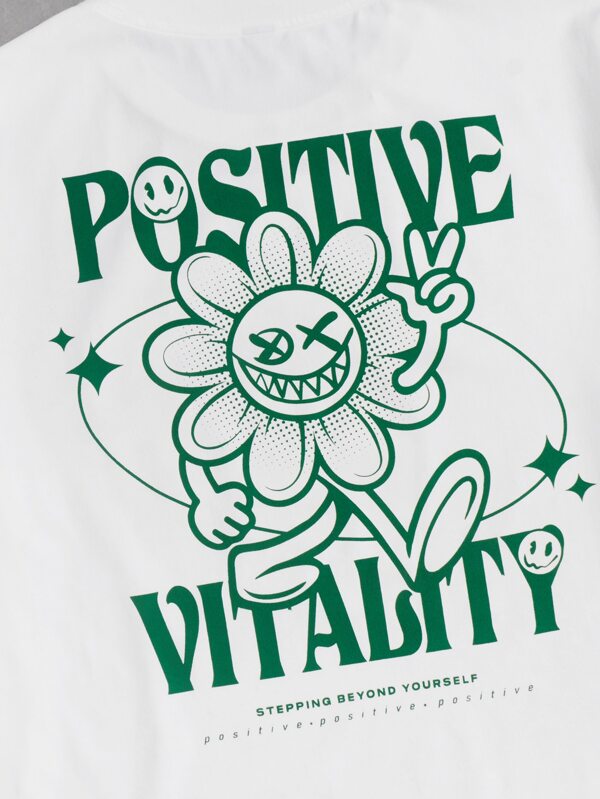 Manfinity EMRG Men Cartoon & Letter Graphic Tee | SHEIN UK