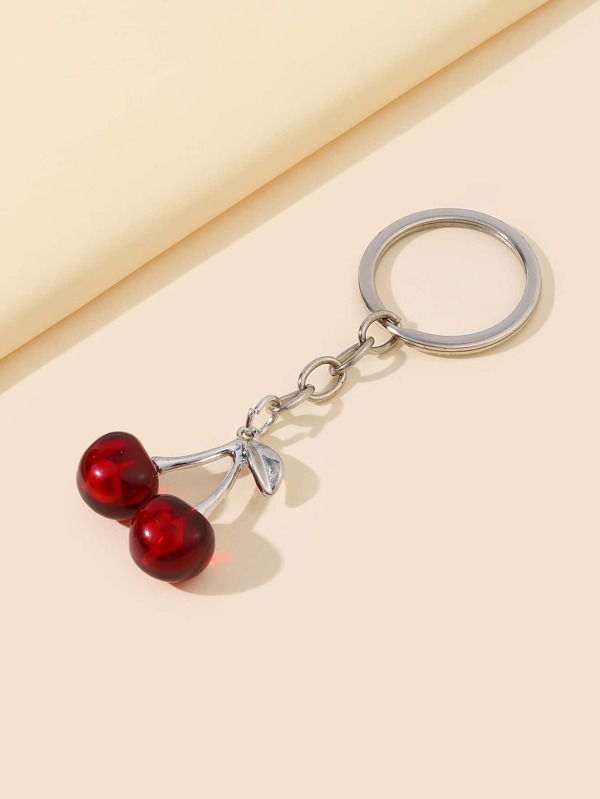 Cherry Charm Keychain | SHEIN UK
