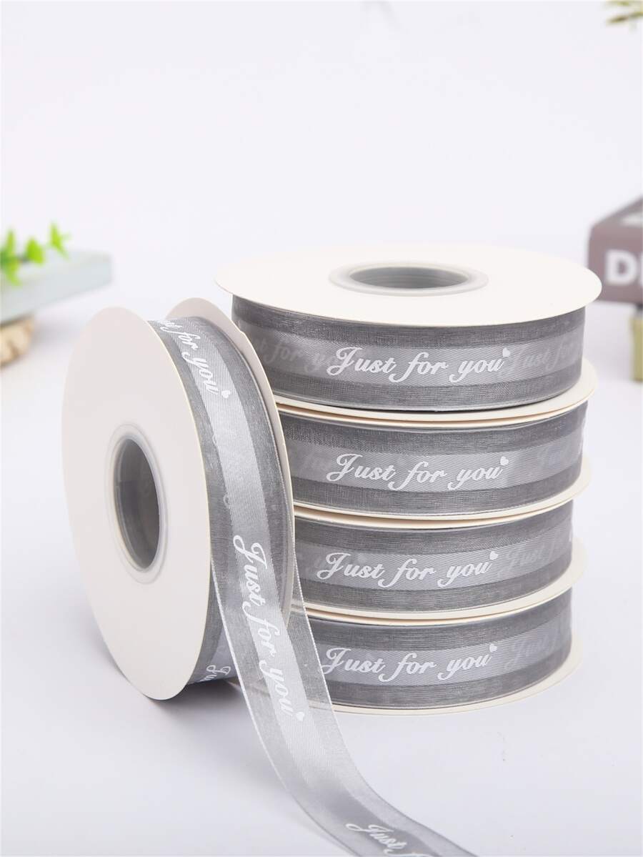 1roll Slogan Graphic Gift Wrapping Ribbon | SHEIN EUR