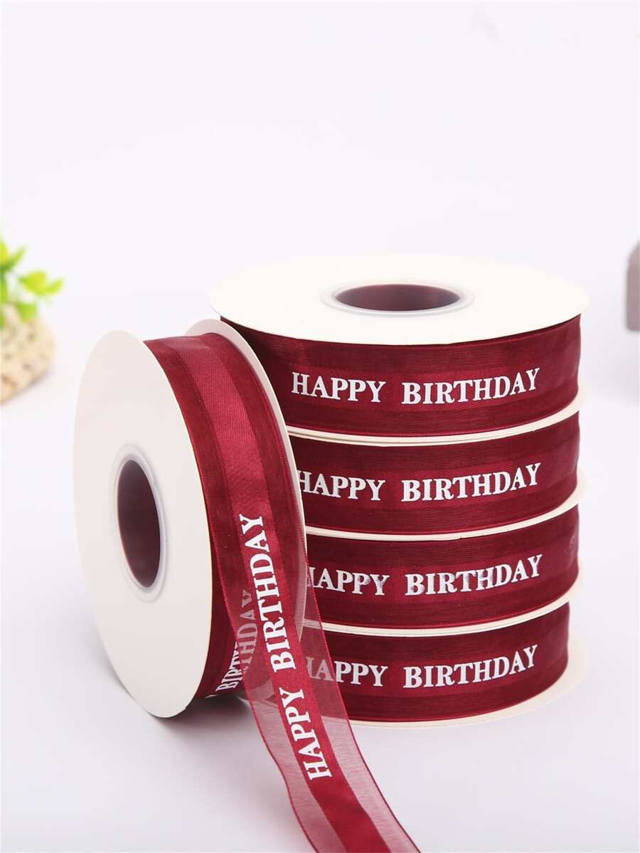 1roll Slogan Graphic Gift Wrapping Ribbon | SHEIN USA